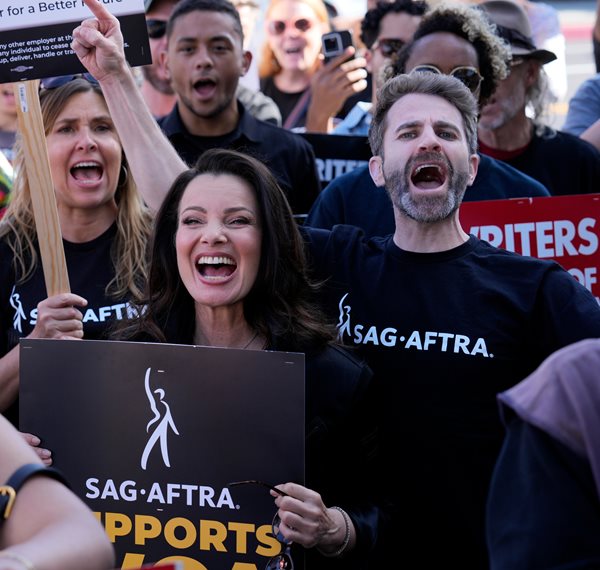 Hollywood Actors Join Screenwriters in Historic Strike at Midnight ...