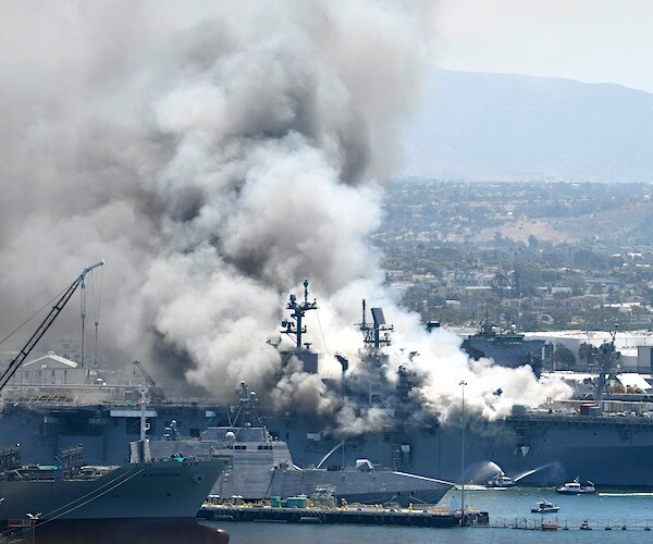 Fire Aboard Navy Ship Has Some Fearing Damage May Be Too Severe ...