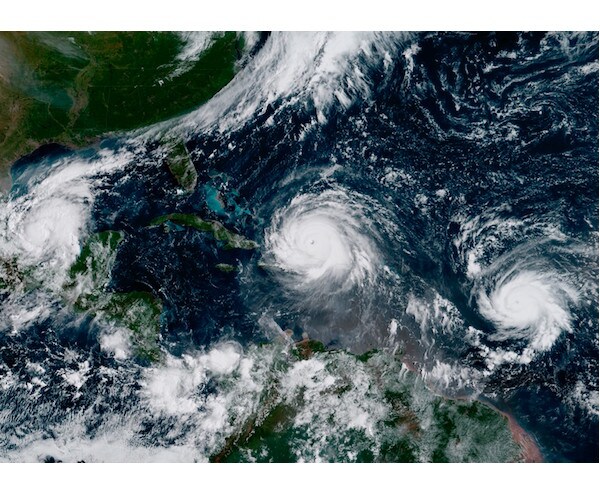 3 Hurricanes All in a Row: An Historic Image | Newsmax.com