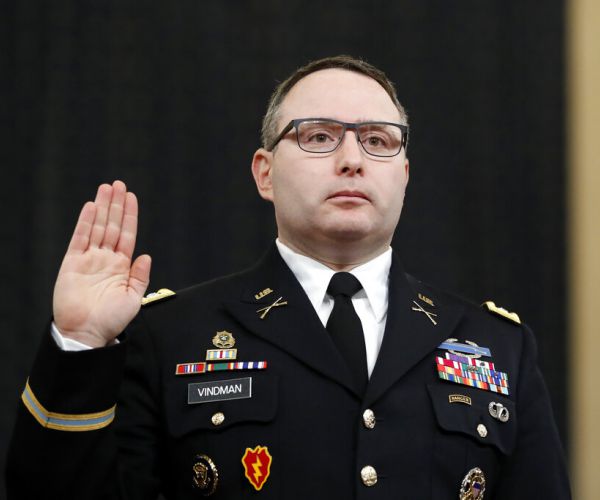 Lt. Col. Vindman Writing Memoir, 'Here, Right Matters' | Newsmax.com