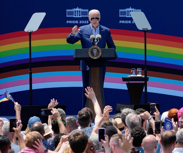 Biden Marks Pride Month With WH Celebration | Newsmax.com