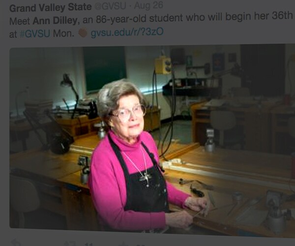 Inspiring 86-Year-Old Ann Dilley Has Been in College for 36 Years ...