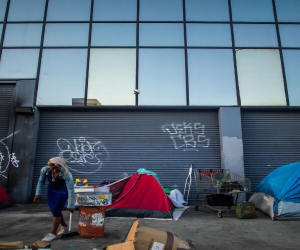 Newsom Passes Homeless Buck With Toothless PR Stunt | Newsmax.com