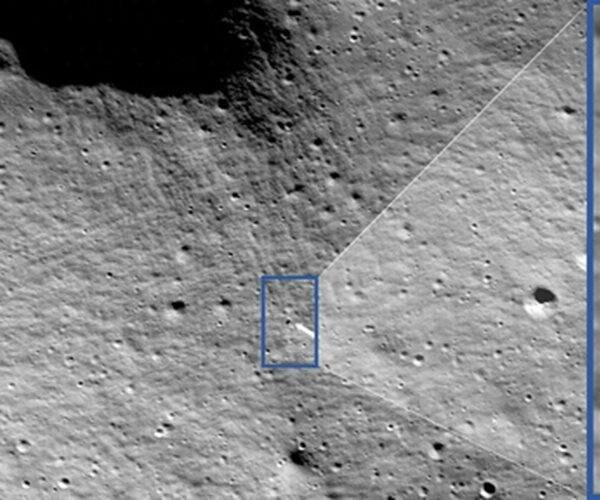 Sideways Moon Landing Cuts Mission Short | Newsmax.com