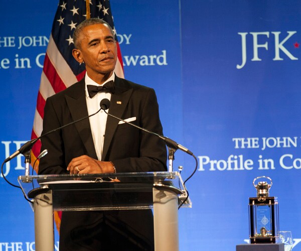 Obama 'Profile in Courage Award' Given at JFK Library | Newsmax.com