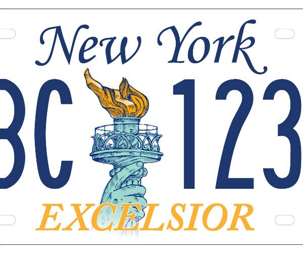 Statue of Liberty in 4 Choices of Redesigned NY License Plates ...