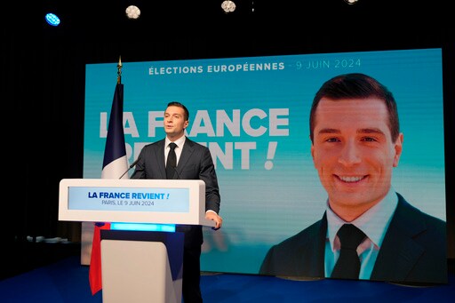 First French Projections Put Hard-right National Rally Well Ahead in EU ...