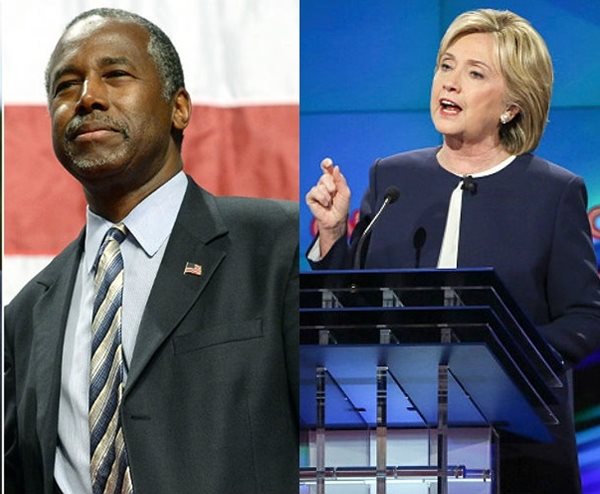 NBC/WSJ Poll: Carson, Clinton Tied in Head-to-Head Race | Newsmax.com