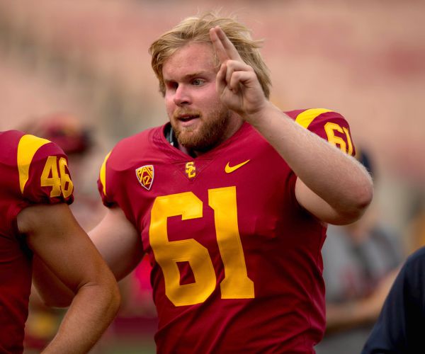 Blind Long-Snapper Jake Olson Plays in Game for USC Trojans | Newsmax.com