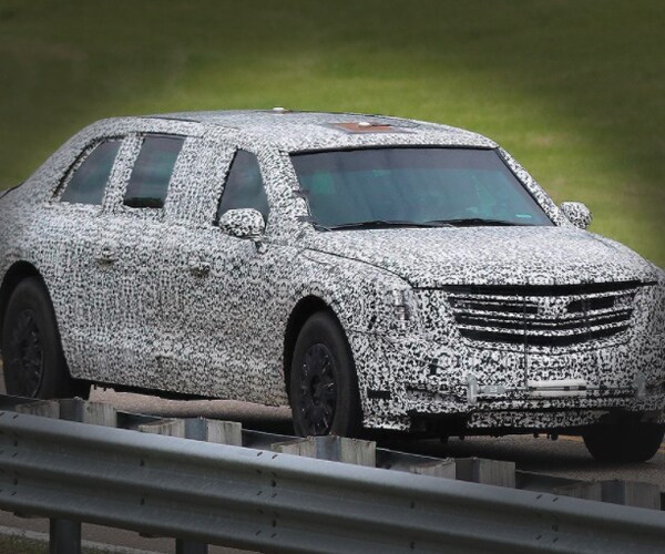 Trump's New Limo Goes Camo for Secret Testing | Newsmax.com
