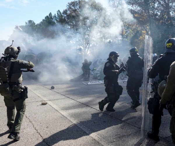 Police, Protesters Clash at Atlanta Training Center | Newsmax.com