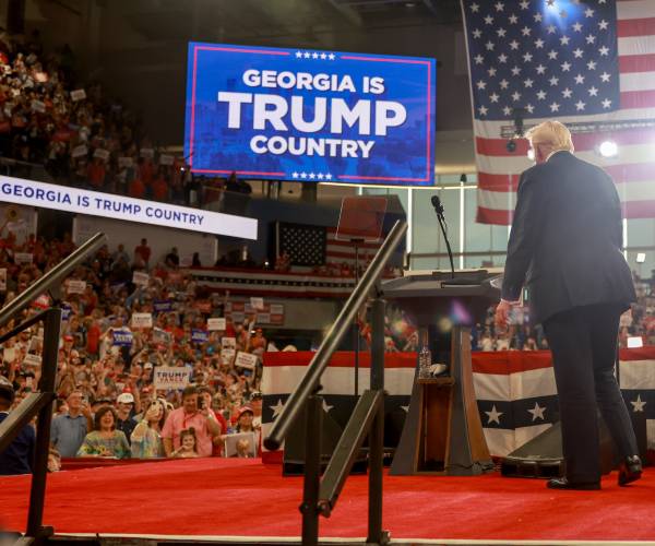 Trump: 'Laken's Blood Is on Kamala Harris' Hands' | Newsmax.com