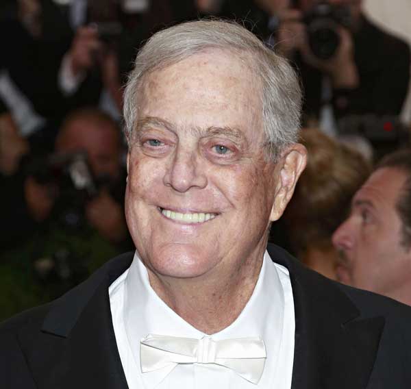 David Koch Donates Record $150M for New Cancer Center | Newsmax.com