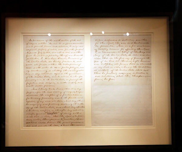 Rare Signed Emancipation Proclamation on Display at Lincoln ...