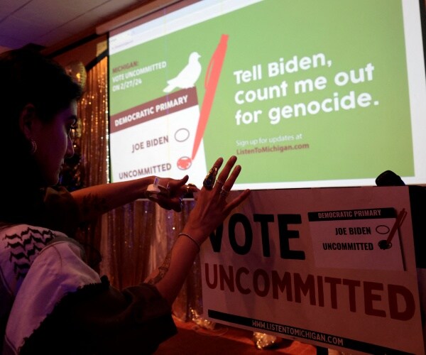 Pro-Palestinian 'Uncommitted' Group Airs Warning of Trump | Newsmax.com