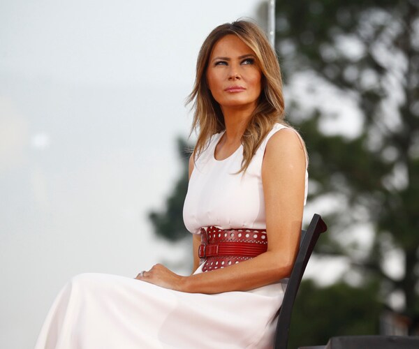 Melania Trump Posts Video of Herself Wearing Mask | Newsmax.com