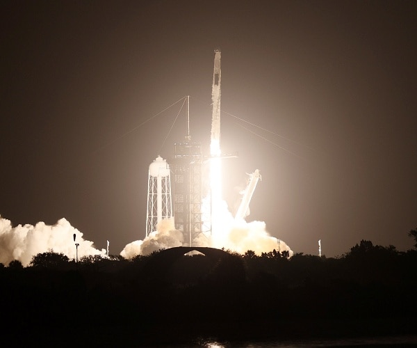 SpaceX Rocket Launches 1st Crewed Flight on Used Equipment | Newsmax.com