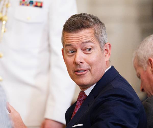 DOT's Duffy to Governors: Get Political Words Off Roads | Newsmax.com