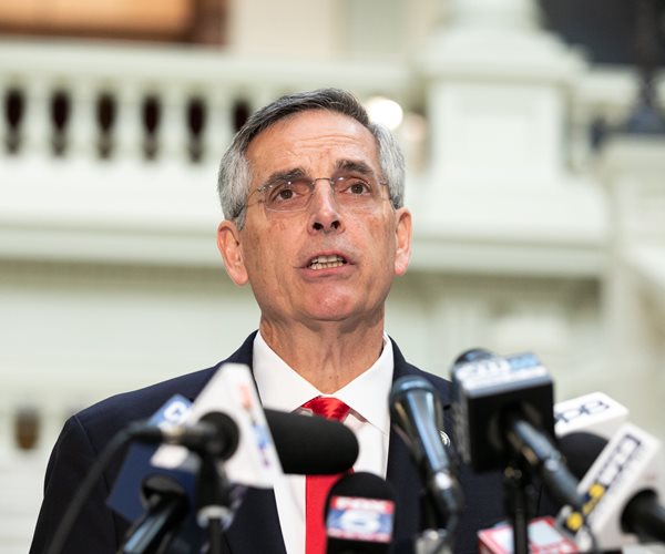 Georgia Secretary of State Isolates after Wife's Virus Test | Newsmax.com