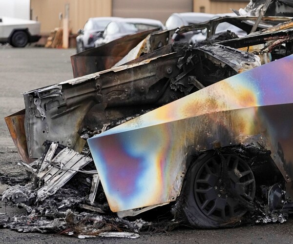 Police Make Arrest in Las Vegas Tesla Arson Attack | Newsmax.com