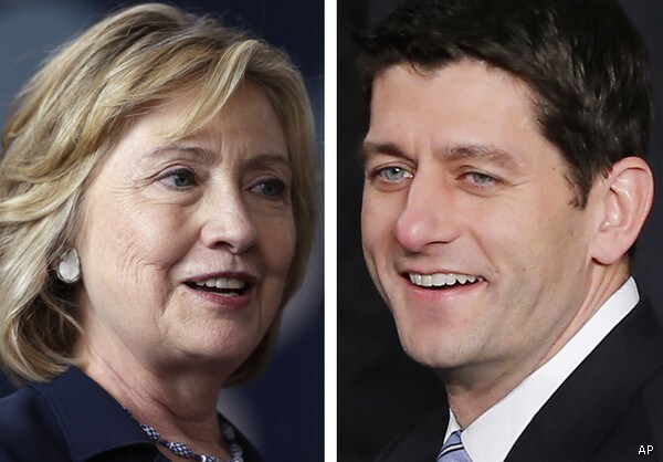 NH Poll: Clinton, Ryan Lead 2016 Packs | Newsmax.com