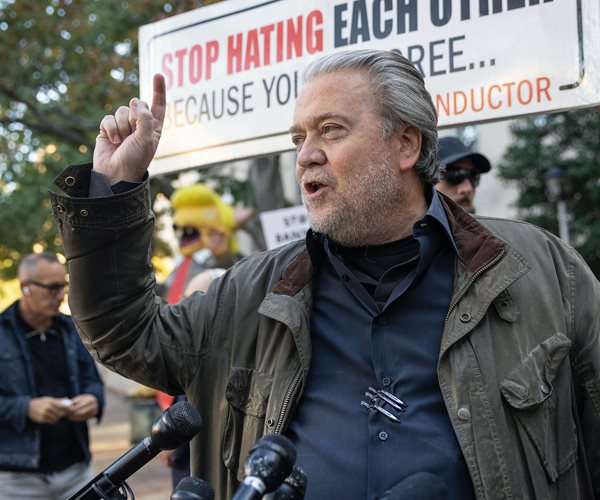 Bannon Gets 4 Months behind Bars for Defying 1/6 Subpoena | Newsmax.com