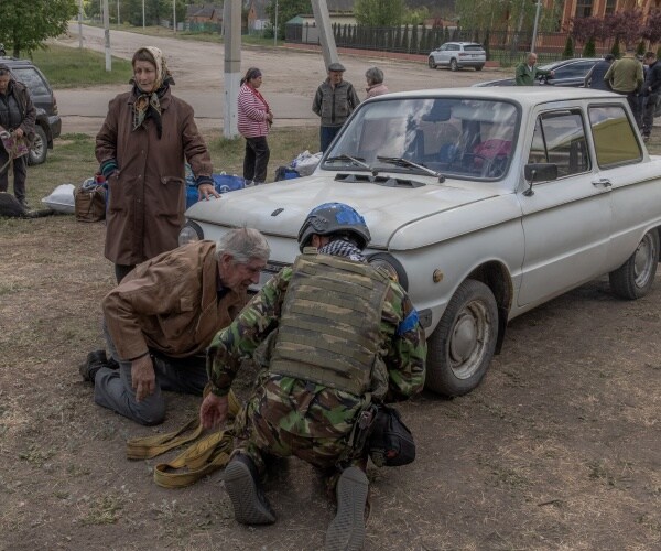 Ukraine Controls 60% of Kharkiv Border Town | Newsmax.com