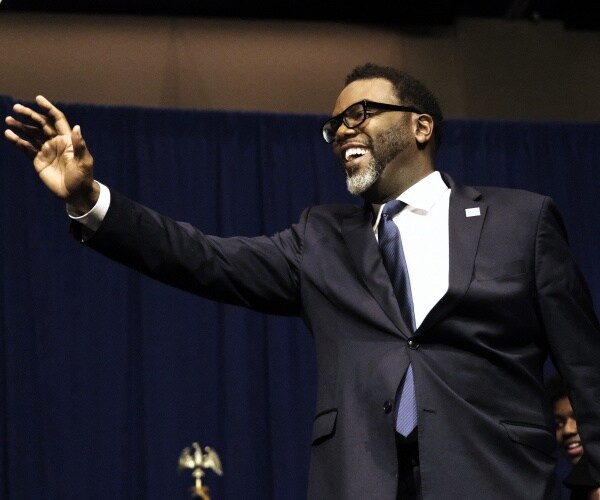 Progressive Brandon Johnson Elected Chicago Mayor | Newsmax.com