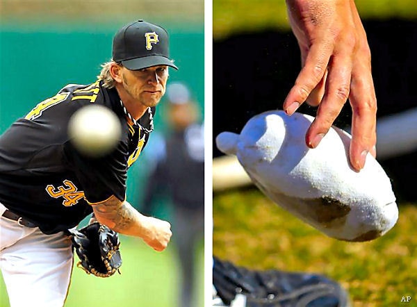 Exploding Rosin Bag an April Fools Prank on Pirates Pitcher AJ Burnett ...