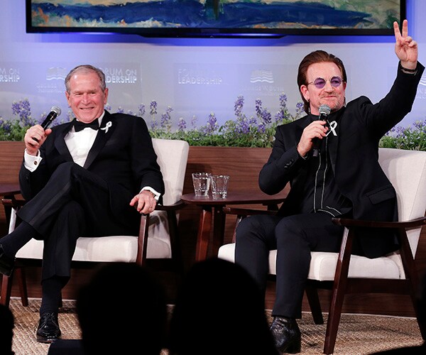 Bono Given 1st George W. Bush Medal for Distinguished Leadership ...