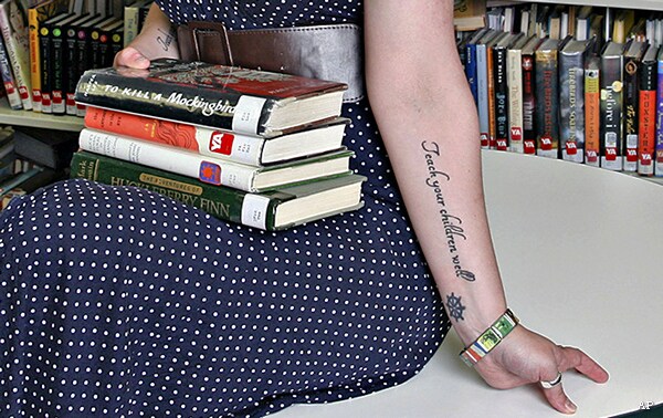 Librarians Show Their Tattoos for Rhode Island Calendar | Newsmax.com